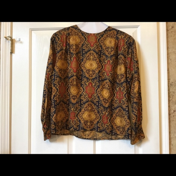 Rena Rowan | Sweaters | Womens Rena Rowan Lovely Blouse Paisley Lg ...